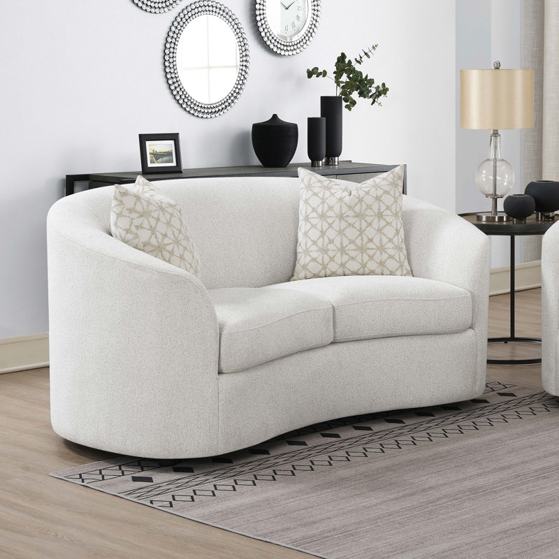 Boucle loveseat store